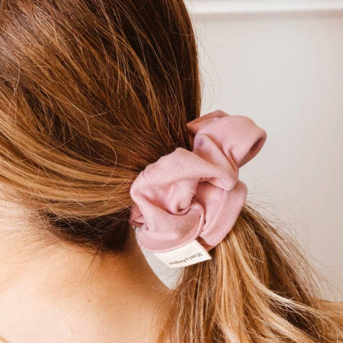 Soft Pink Scrunchie | Mimi & August – Sunday Blooms