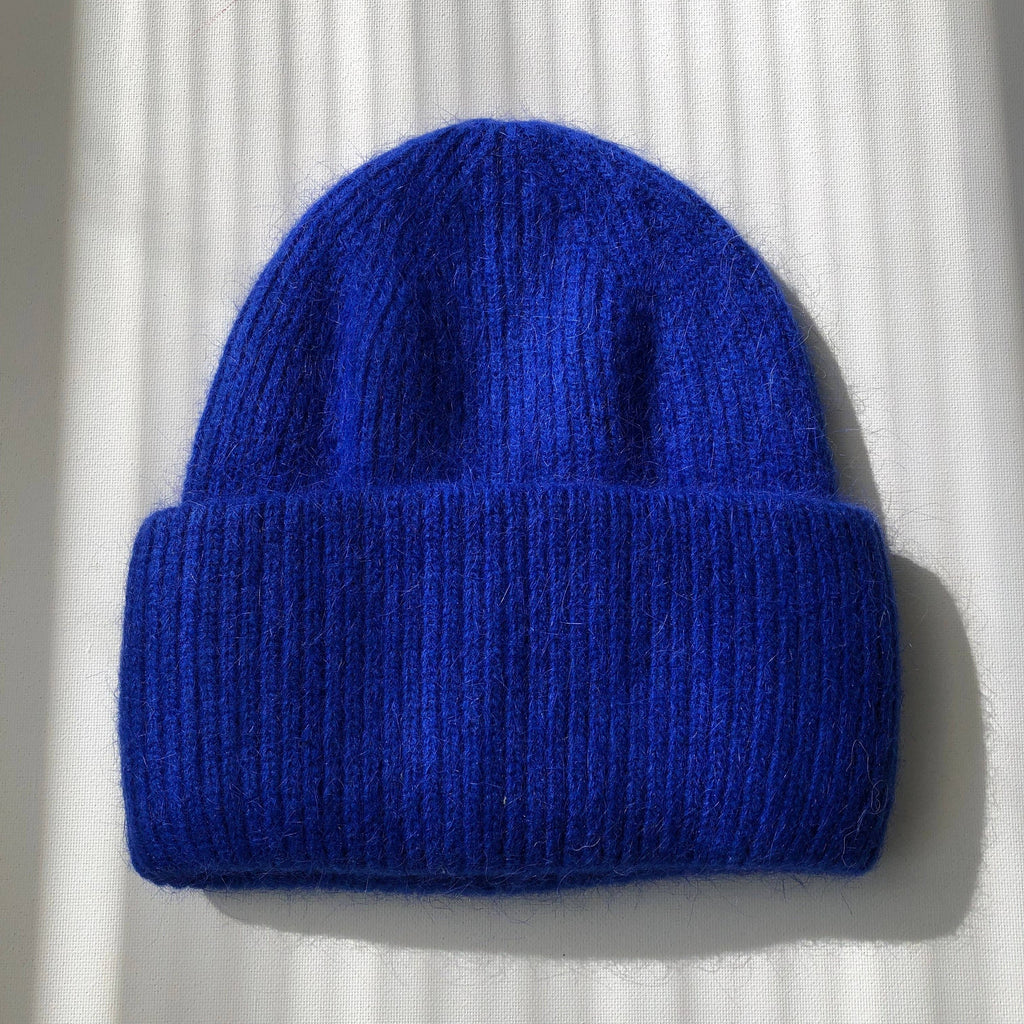 Royal Angora Beanie - Royal Blue – Sunday Blooms