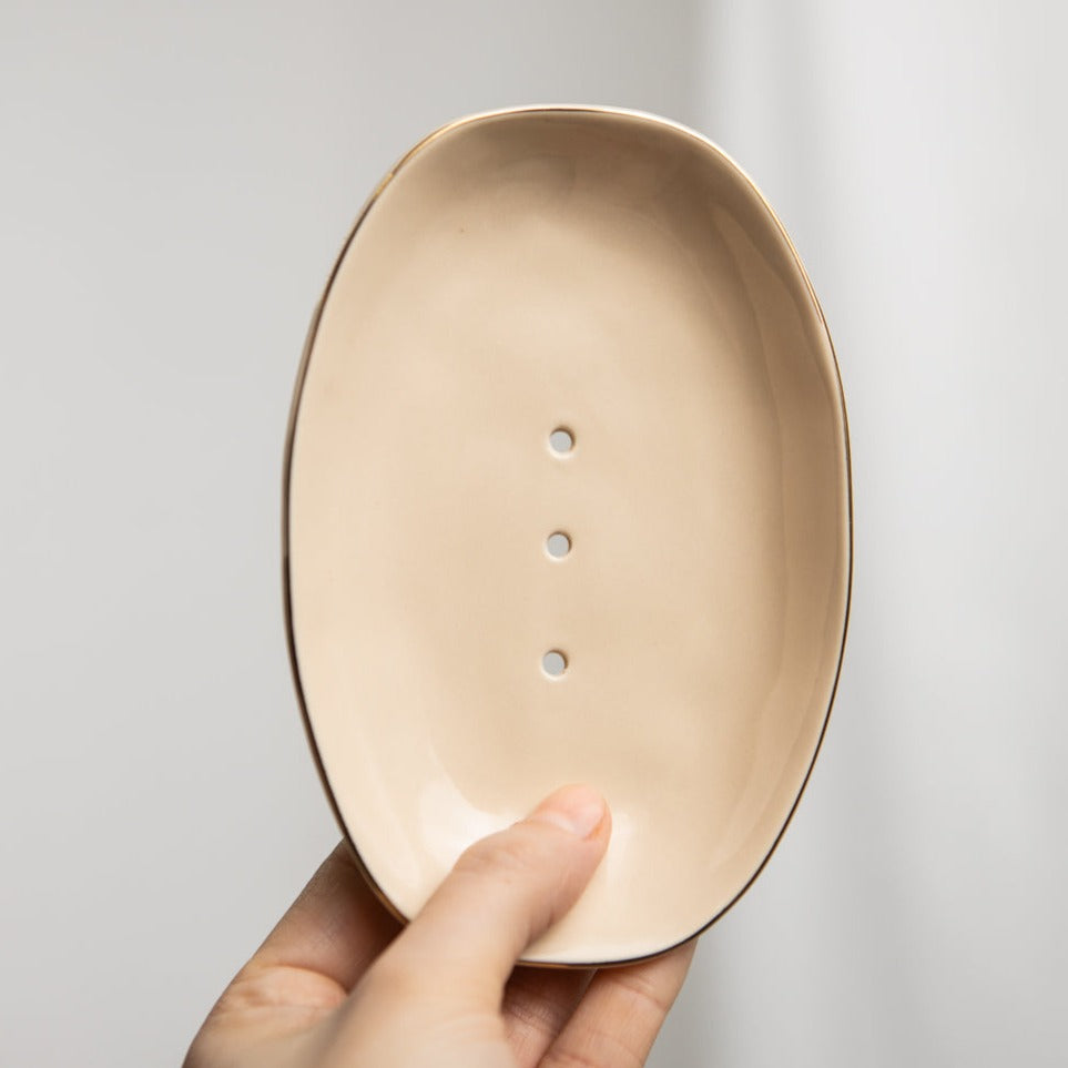Classic Beige Soap Dish – Sunday Blooms
