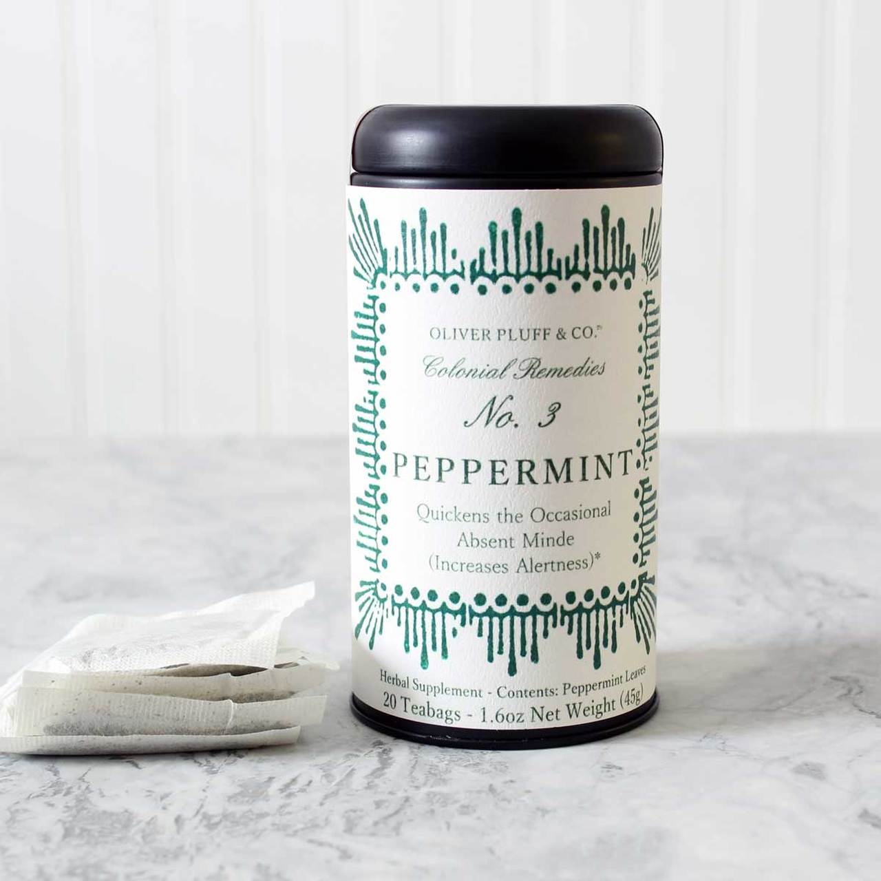 Peppermint Tea Bags in Signature Tin – Sunday Blooms